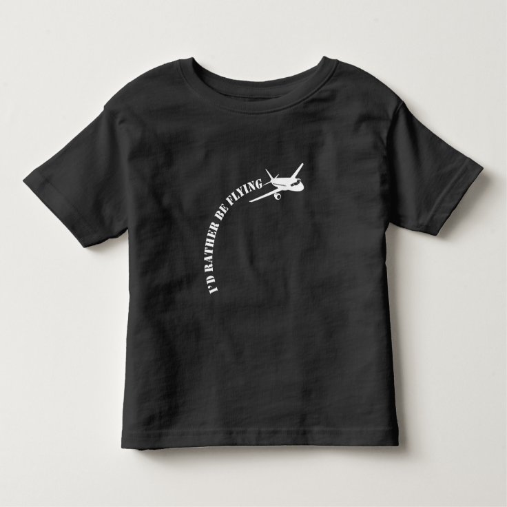 Airplane Pilot Flying Plane Aviation Enthusiast Toddler T-shirt | Zazzle