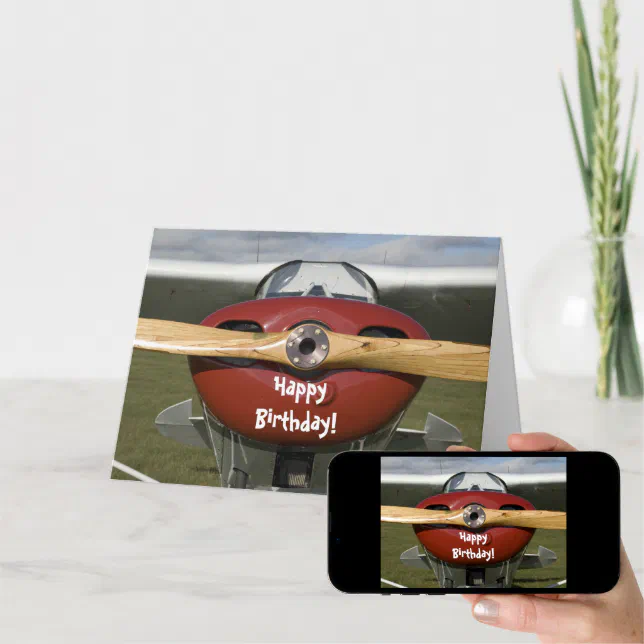 Airplane Pilot Happy Birthday Card | Zazzle