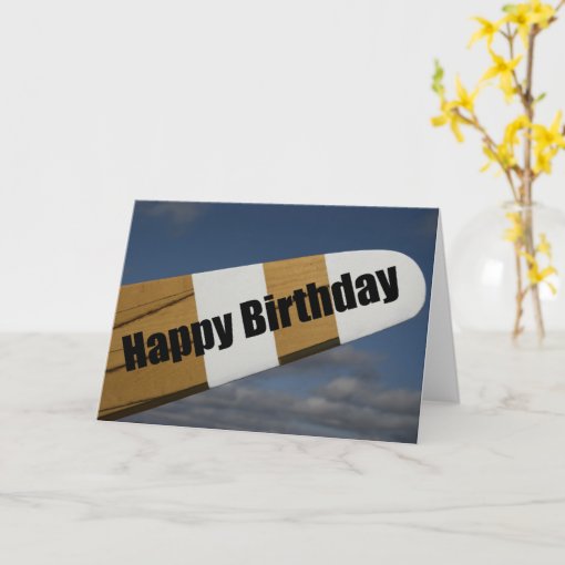 Airplane Pilot Happy Birthday Card | Zazzle