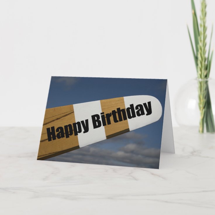 Airplane Pilot Happy Birthday Card | Zazzle