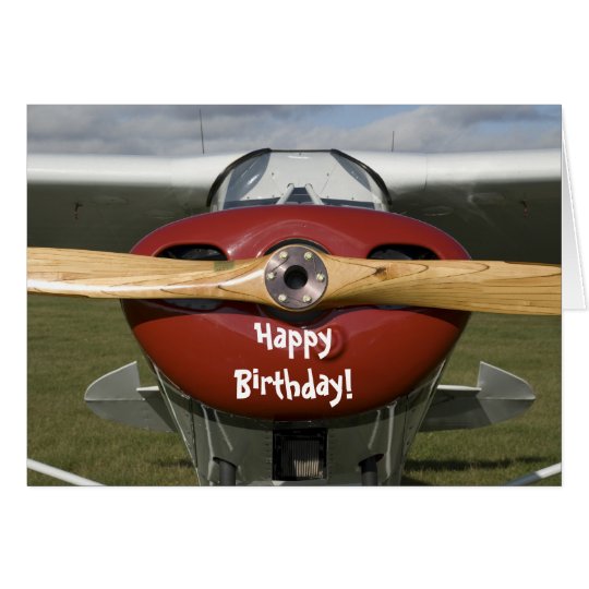 Airplane Pilot Happy Birthday Card | Zazzle.com