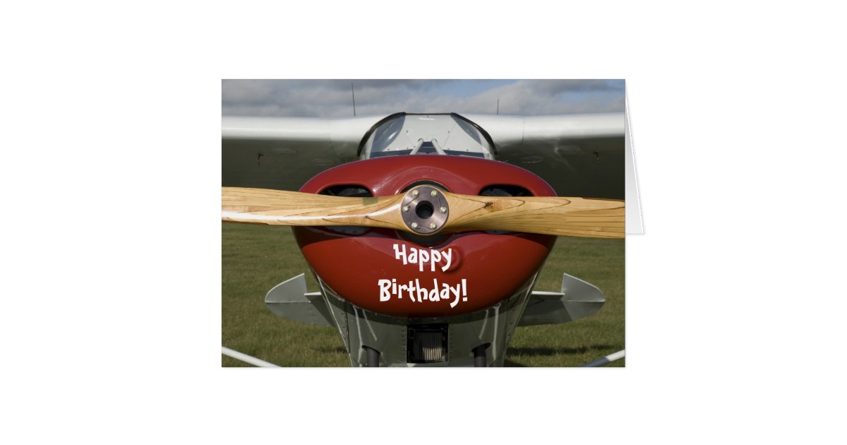 Airplane Pilot Happy Birthday Card | Zazzle.com