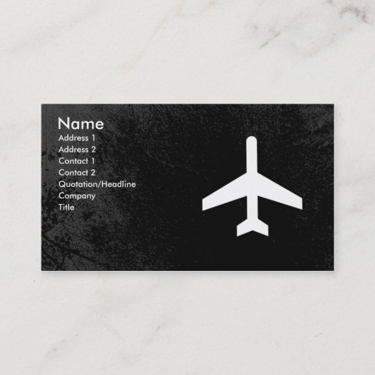 Airplane Pilot or flight attendant business cards | Zazzle.com