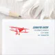 Airplane return address label | Zazzle