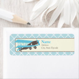 Airplane Return Address Label | Zazzle