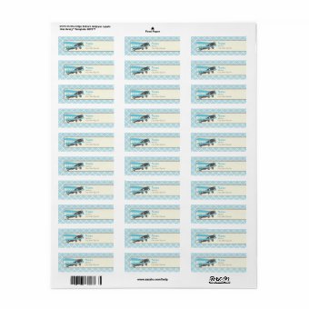 Airplane Return Address Label | Zazzle