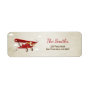 Airplane Return Address Label Plane Adventure | Zazzle