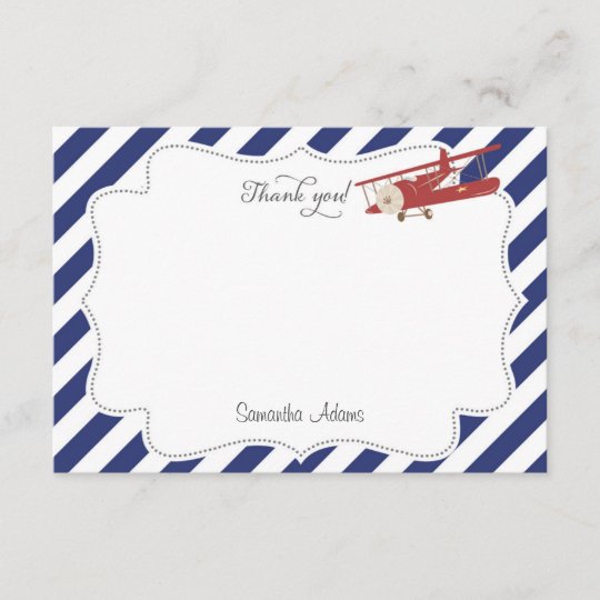 Airplane Thank You Card | Zazzle.com