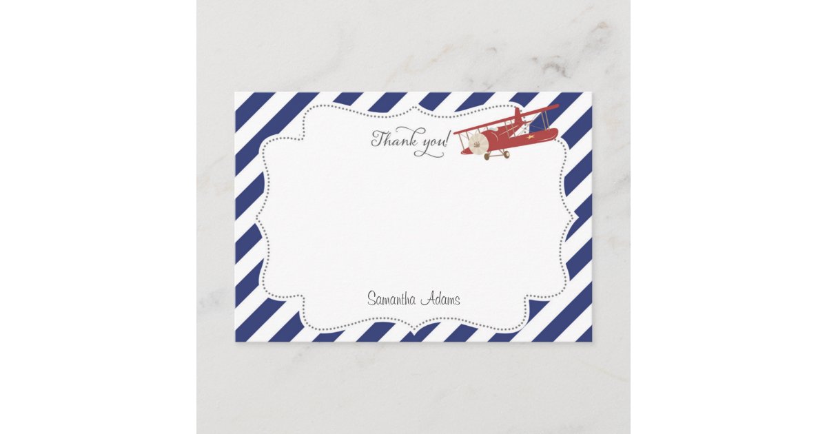 Airplane Thank You Card | Zazzle.com