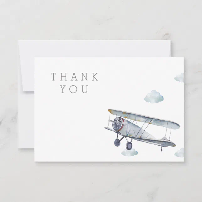 Airplane Thank You Card | Zazzle