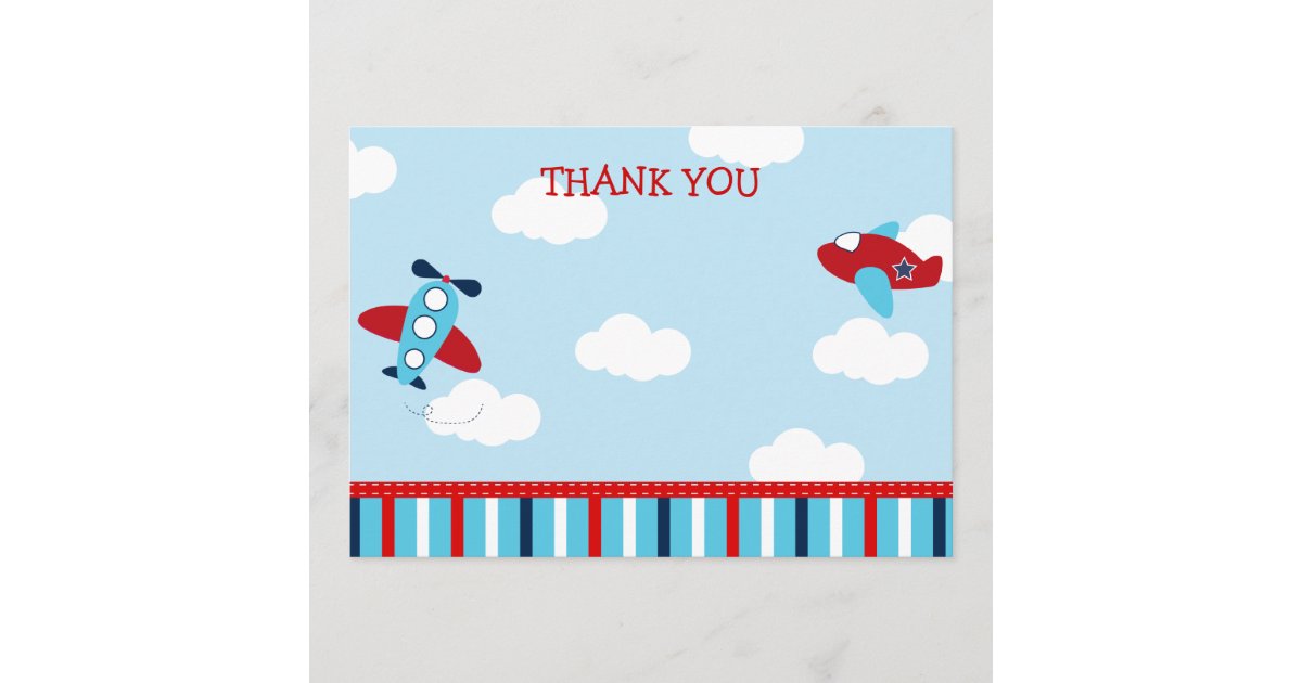 Airplane Thank You Cards | Zazzle.com