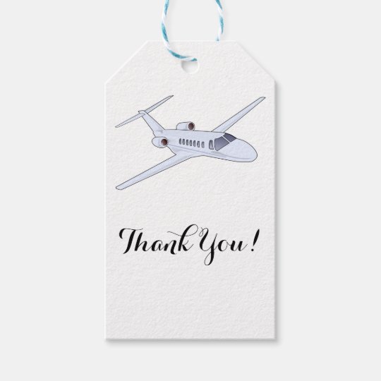 Airplane Thank You Gift Tags | Zazzle.com