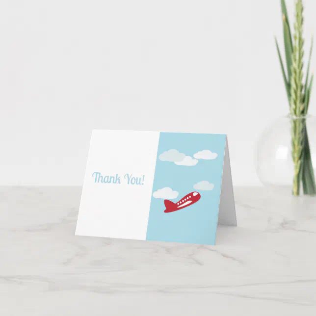 Airplane Thank You Note Cards | Zazzle