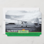 Airplane to New Horizons, & Happy New Year! Card | Zazzle
