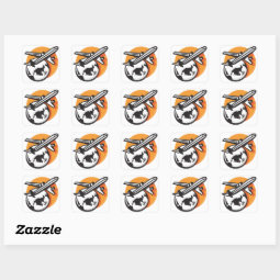 Airplane World Travel Stickers | Zazzle