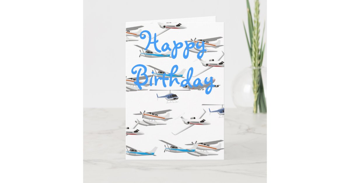 Airplanes birthday card | Zazzle.com