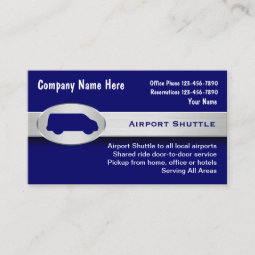 Airport Shuttle Business Cards | Zazzle