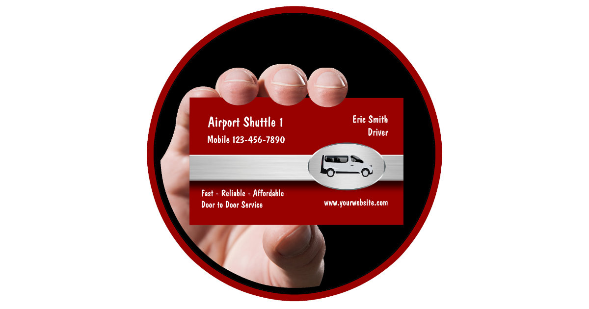 Airport Shuttle Taxi Business Card | Zazzle