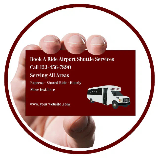 Airport Shuttle Transportation Taxi Business Cards | Zazzle