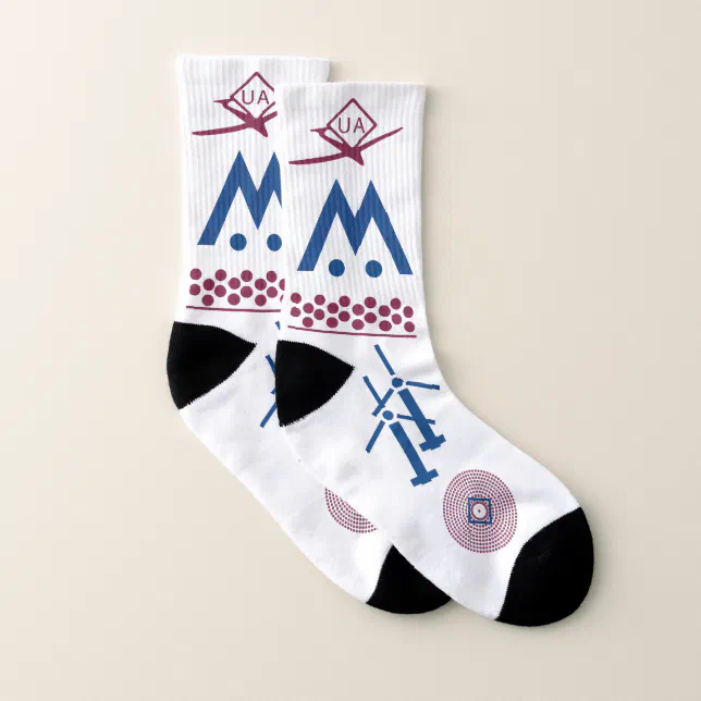 Airport Symbols Chart Pilot Drone Socks | Zazzle