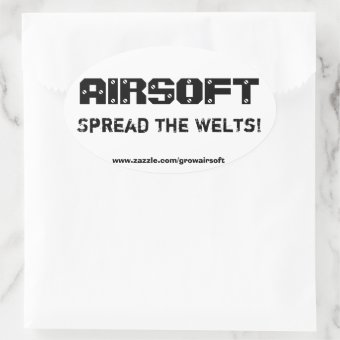 Airsoft "Spread the Welts" Bumper Sticker | Zazzle