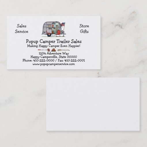 Airstream Trailer Business Card | Zazzle