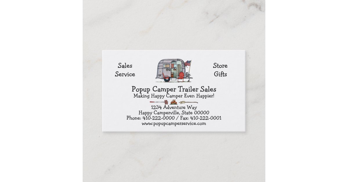 Airstream Trailer Business Card | Zazzle