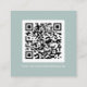 Airy Greenery Coordinate QR Code Details Enclosure Card | Zazzle