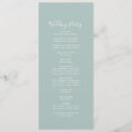 Airy Greenery Coordinate Wedding Program | Zazzle