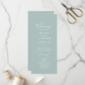 Airy Greenery Coordinate Wedding Program | Zazzle