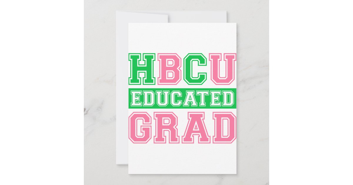 AKA Sorority 1908 HBCU Educated Grad Invitation | Zazzle