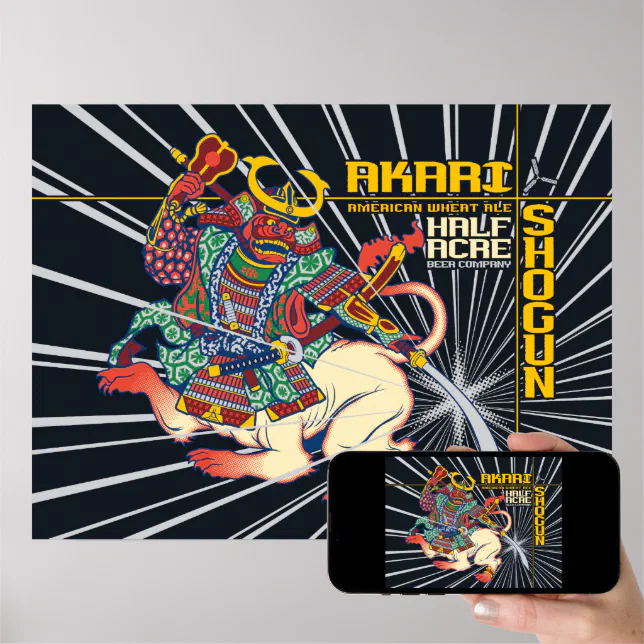 Akari Shogun American Wheat Ale Poster | Zazzle