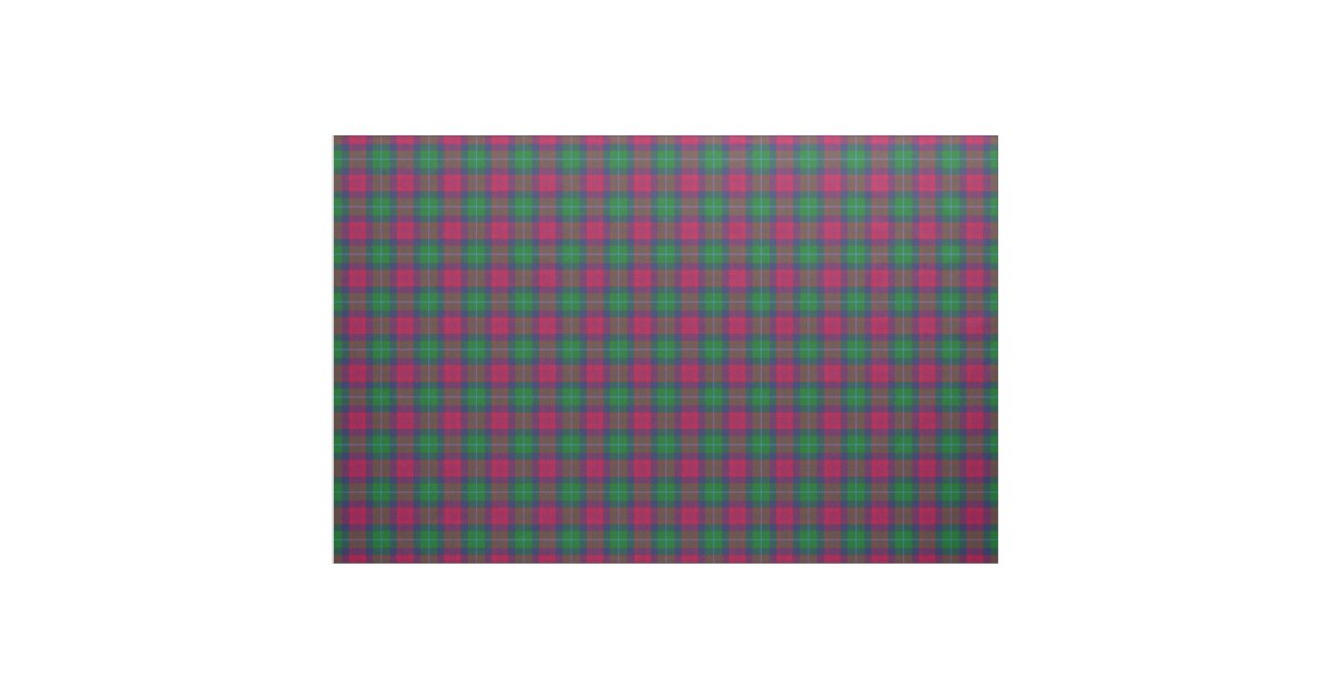 Akins Scottish Clan Tartan Fabric | Zazzle
