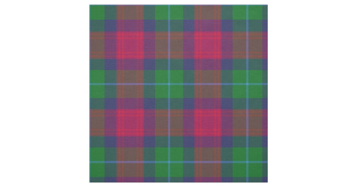 Akins Scottish Clan Tartan Fabric | Zazzle