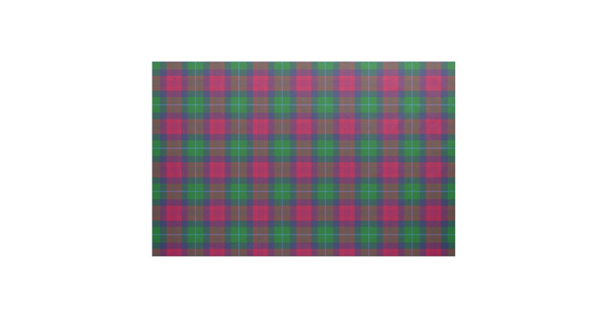 Akins Scottish Clan Tartan Fabric | Zazzle