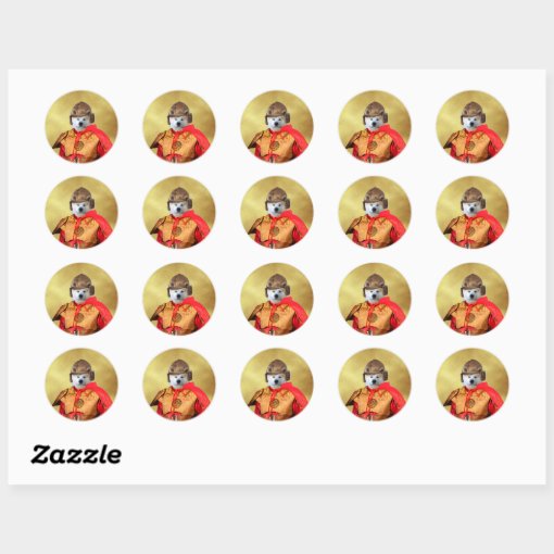 Akita Inu Samurai Sticker | Zazzle