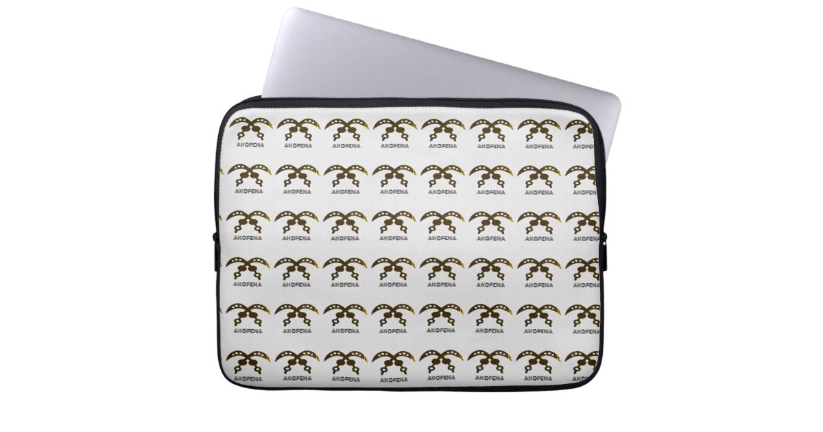 Akofena Sword Of War Adinkra Symbol Design Laptop Sleeve | Zazzle