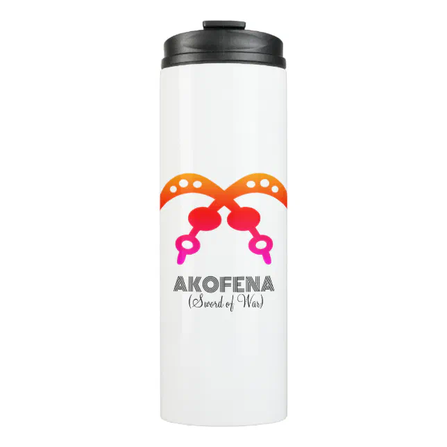 Akofena Sword Of War Adinkra Symbol Design Thermal Tumbler | Zazzle