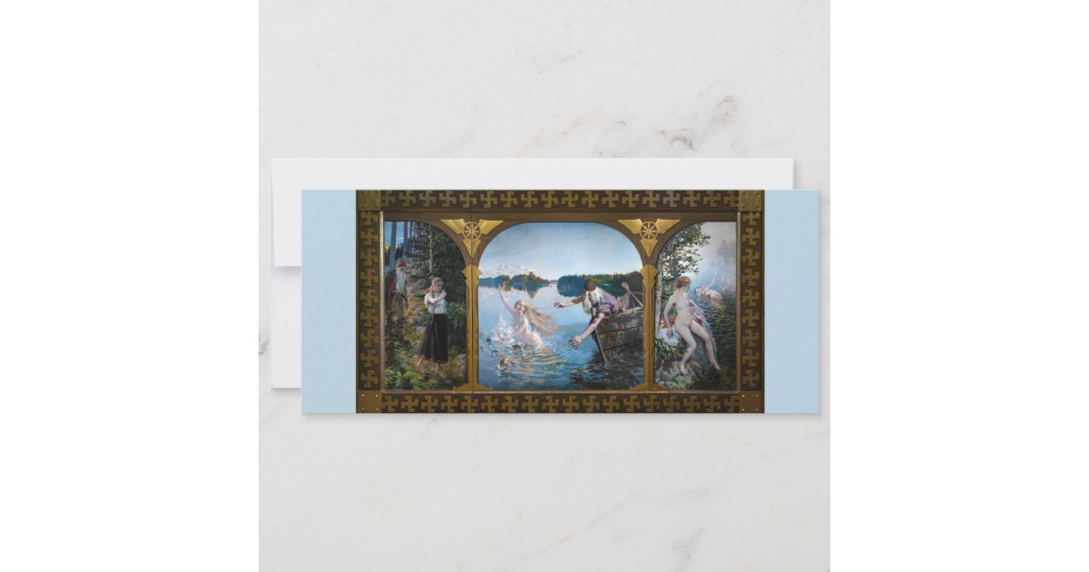 Akseli Gallen-Kallela - Aino Triptych Invitation | Zazzle