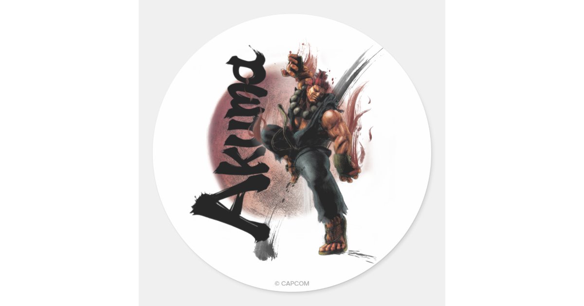 Akuma Classic Round Sticker | Zazzle