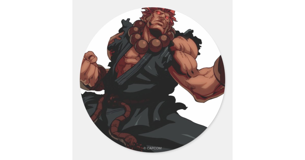 Akuma Stance Classic Round Sticker | Zazzle