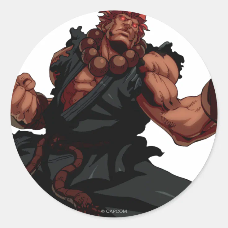 Akuma Stance Classic Round Sticker | Zazzle
