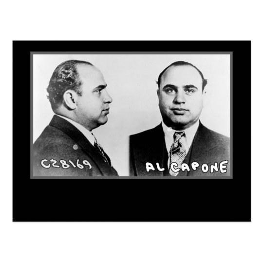 Al Capone Mugshot Cards and Postcards | Zazzle.com