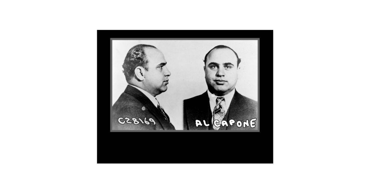 Al Capone Mugshot Cards and Postcards | Zazzle.com