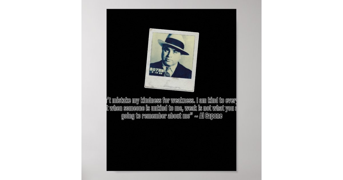 Al Capone Quote Poster | Zazzle
