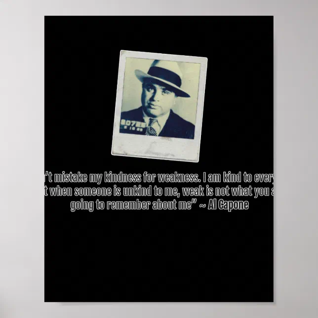Al Capone Quote Poster | Zazzle