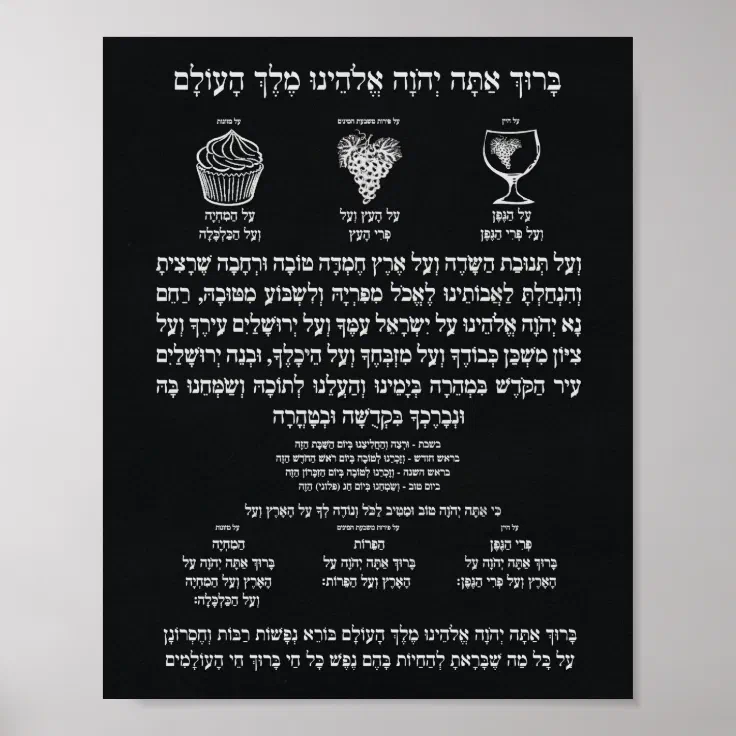 Al Hamichya Chalkboard Poster | Zazzle