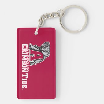 Alabama A Crimson Tide Big Al Keychain | Zazzle