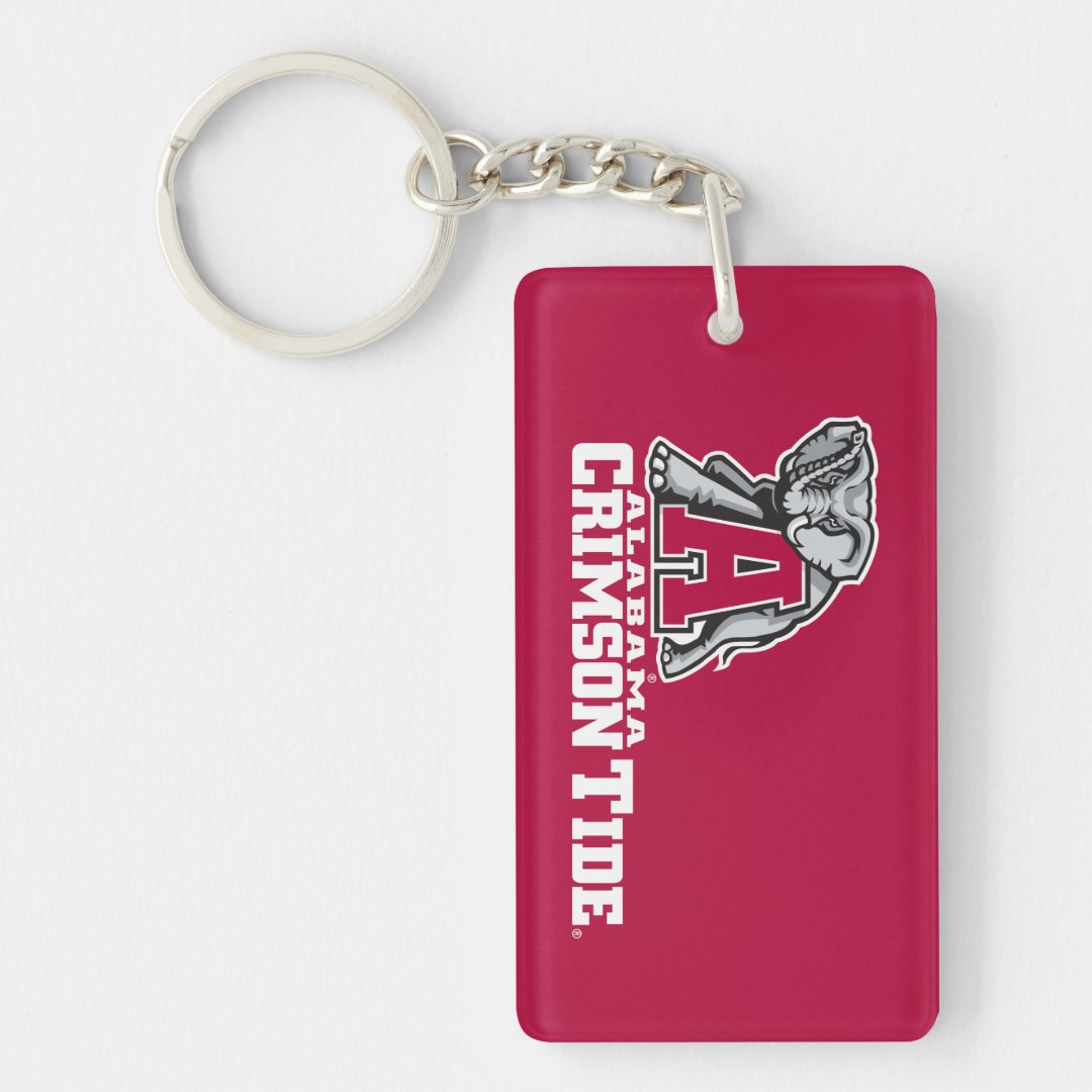 Alabama A Crimson Tide Big Al Keychain | Zazzle