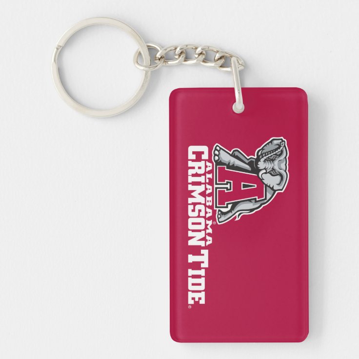 Alabama A Crimson Tide Big Al Keychain | Zazzle
